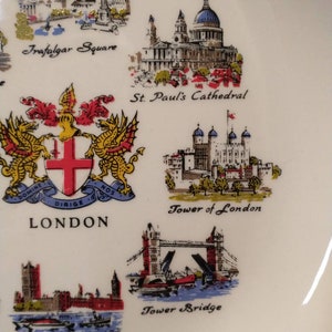 Vintage London England City Collectible Plate Landmarks Decorative ...