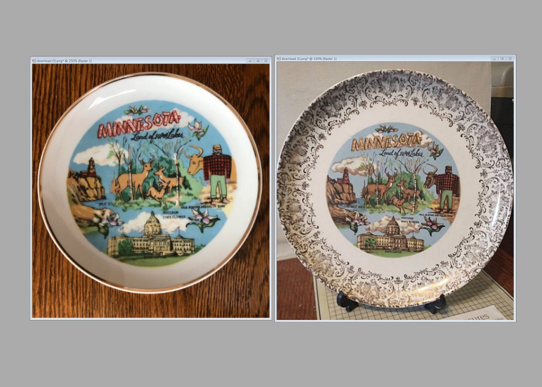 Vintage Minnesota Souvenir State Plate Minnesota Landmarks Decorative ...