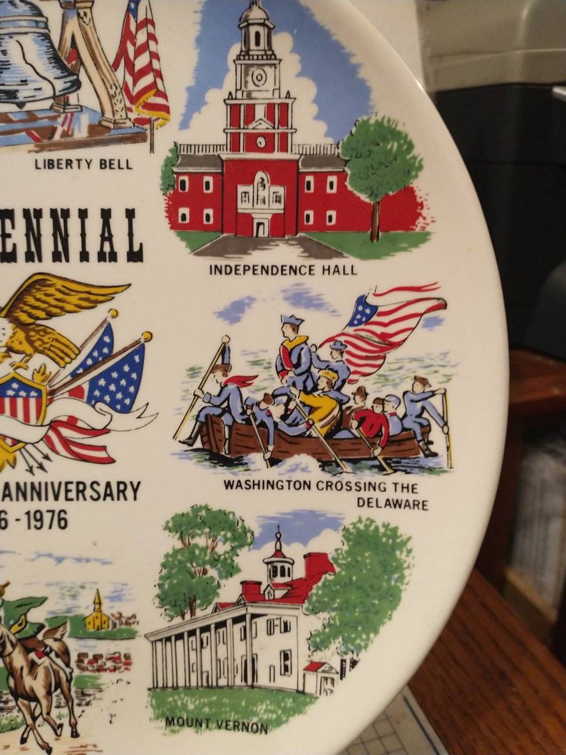 Vintage Bicentennial 200th Anniversary 1776-1976 Plate Decorative ...