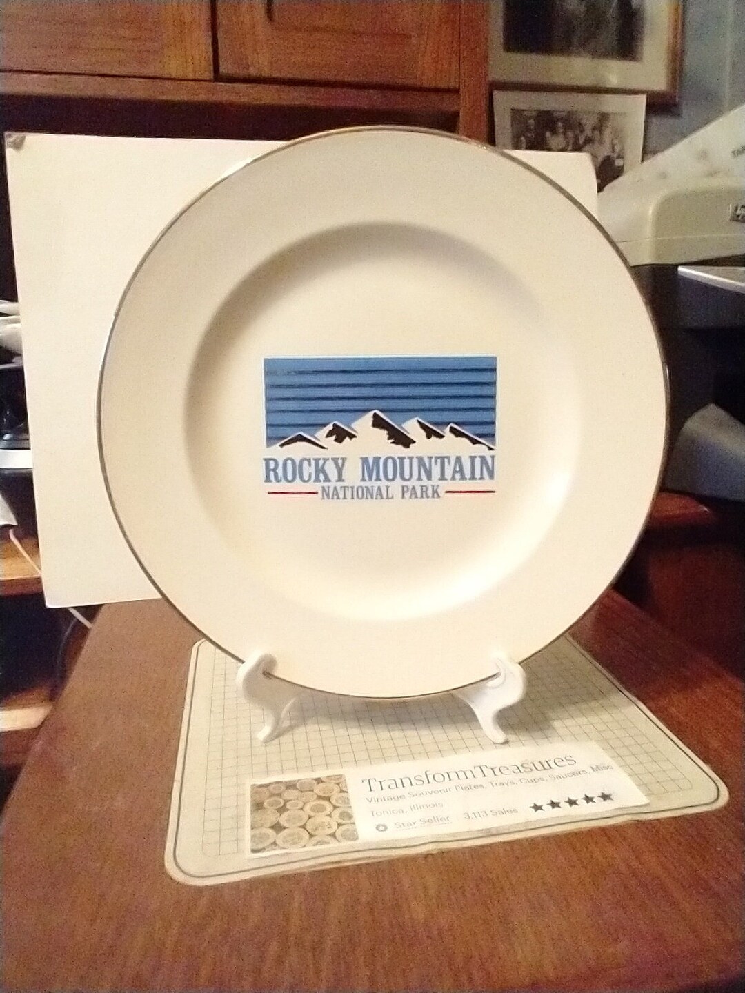 Vintage Rocky Mountain National Park Souvenir Plate Colorado Decorative ...