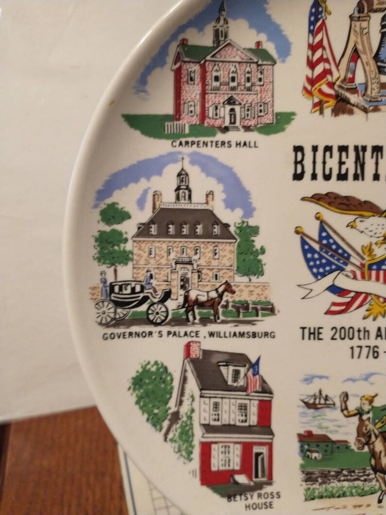 Vintage Bicentennial 200th Anniversary 1776-1976 Plate Decorative ...