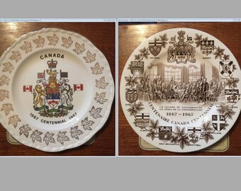1967 Canada Collector Plate - Etsy