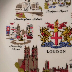 Vintage London England City Collectible Plate Landmarks Decorative ...