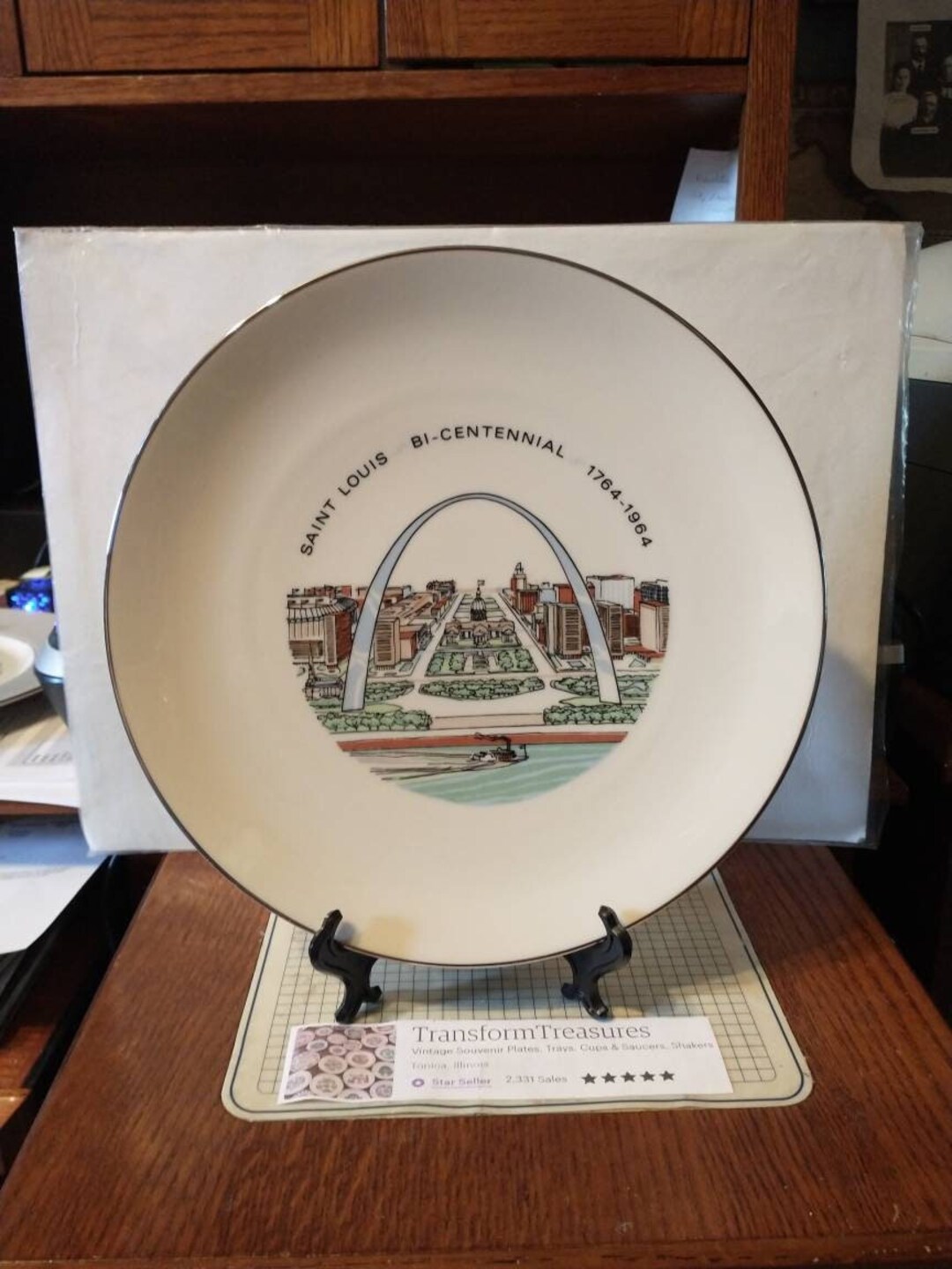 Vintage St Louis Missouri Bi-centennial Plate 1764-1964 Souvenir Plate ...