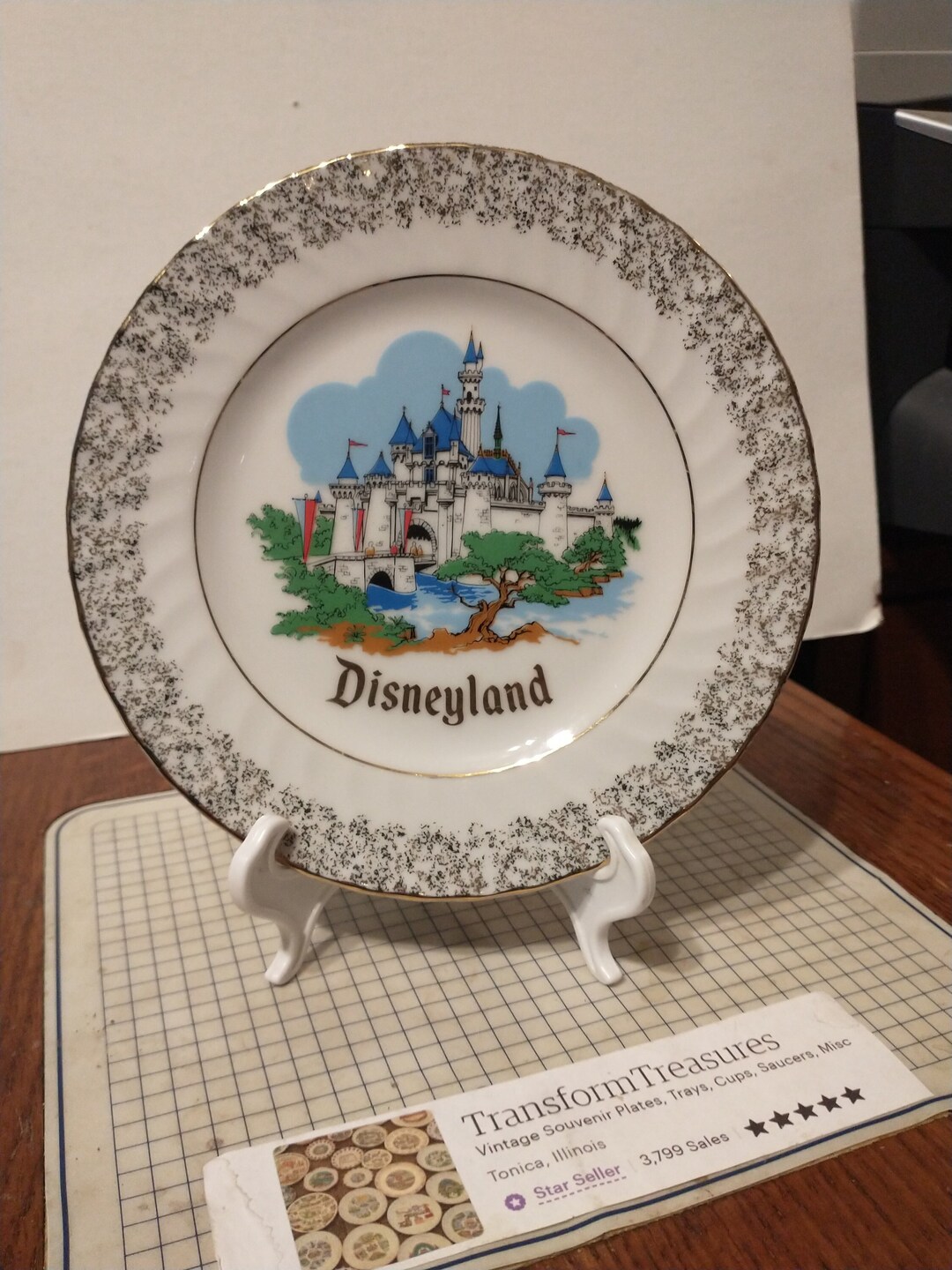 Vintage Souvenir Disneyland Plate Castle California Decorative ...