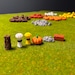 Agricola Resource Tokens: Wood, Clay, Reed, Stone, Grain & Pumpkin ...