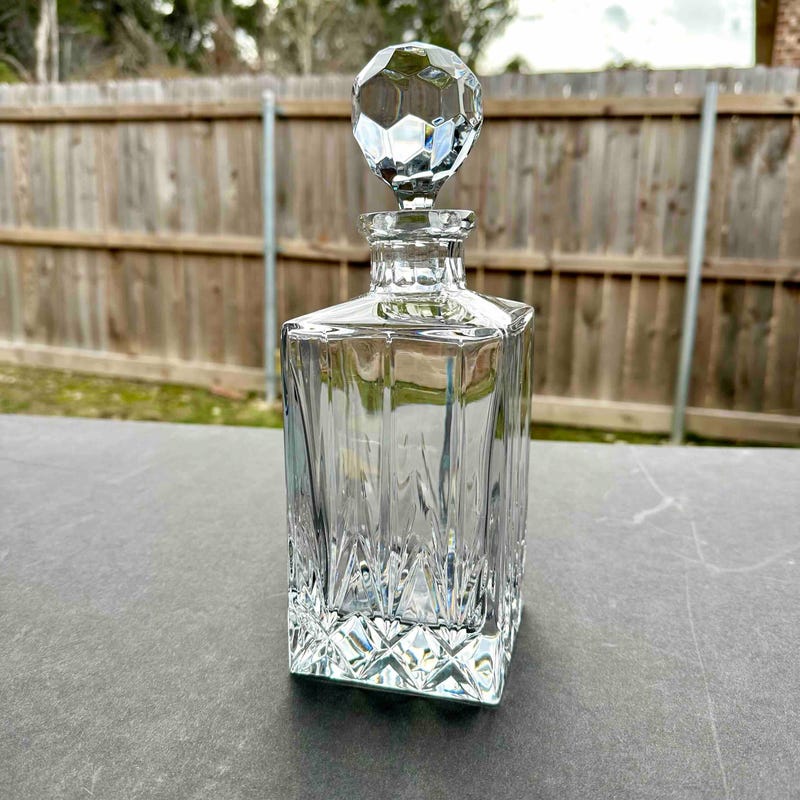 Square Decanter - Etsy