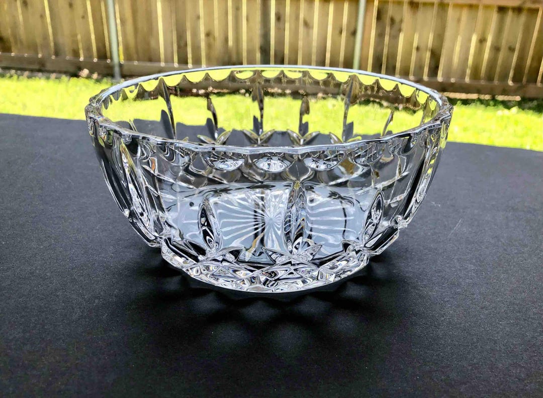 Gorham Crystal King Edward 7-inch Round Bowl – Elegant Cut Crystal ...