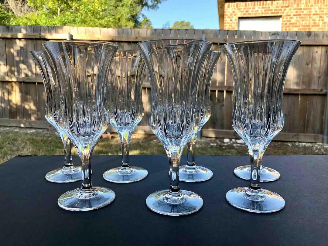 Gorham Crystal Triumph Iced Tea Glasses – Set of 7 Elegant Glassware ...