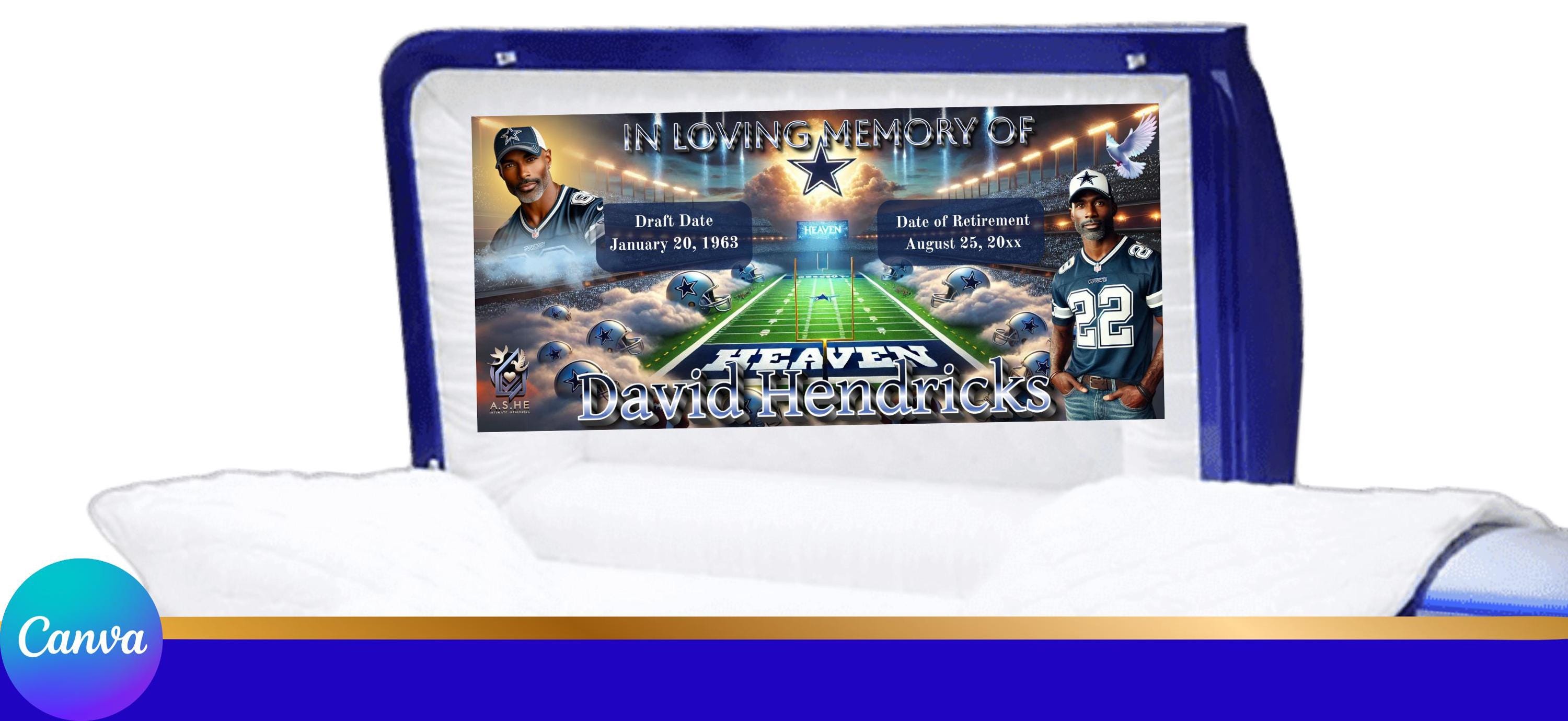 Cowboys #2 Sports Themed Casket Panel Insert - Etsy