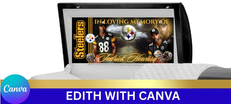 Steeler Nation Casket Panel Insert - Etsy