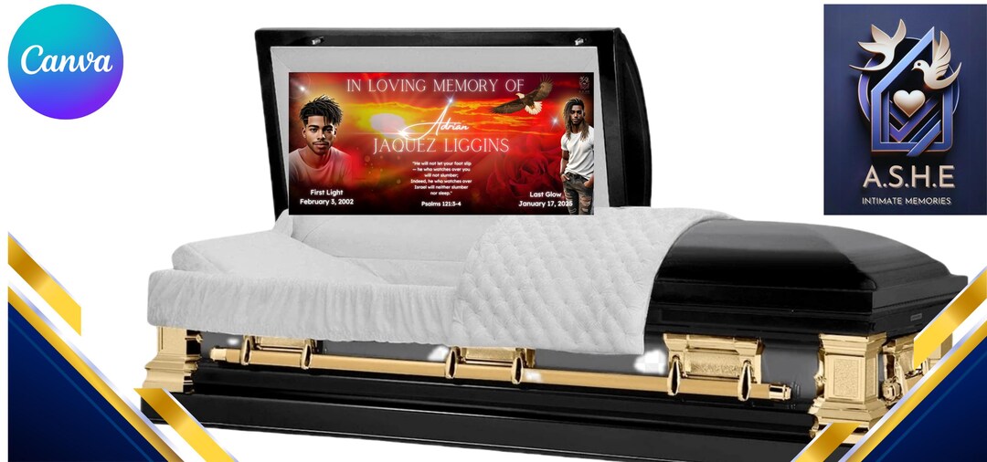 Eagle Sunset Casket Panel Insert Template - Etsy