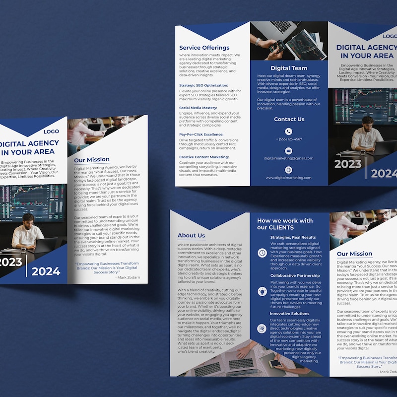 Tri Fold Design Template - Etsy UK