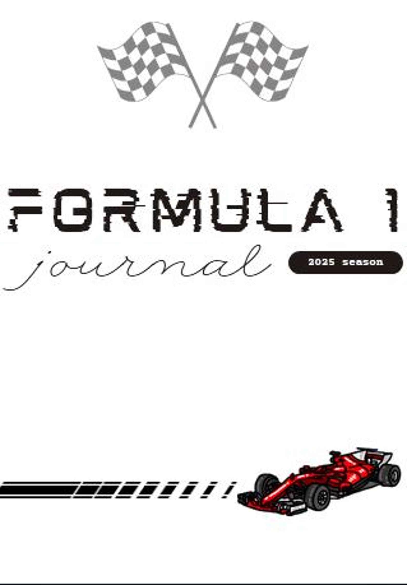 2025 F1 Journal Letter - Etsy