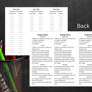 Printable Reading Habits Bookmark | Double-sided Reading Tracker ...