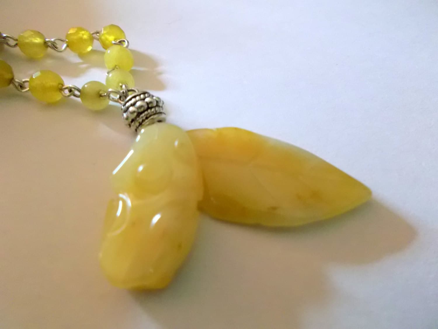 Lemon Jade Pixiu and Leaf - Etsy