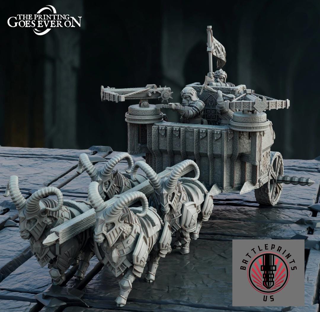 Dwarf Chariot - Steelvein Clan - Etsy