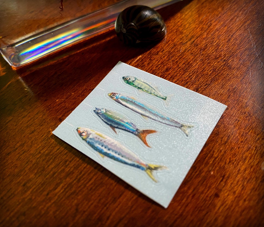 Tiny Fish Stickers, Waterproof Vinyl - Etsy