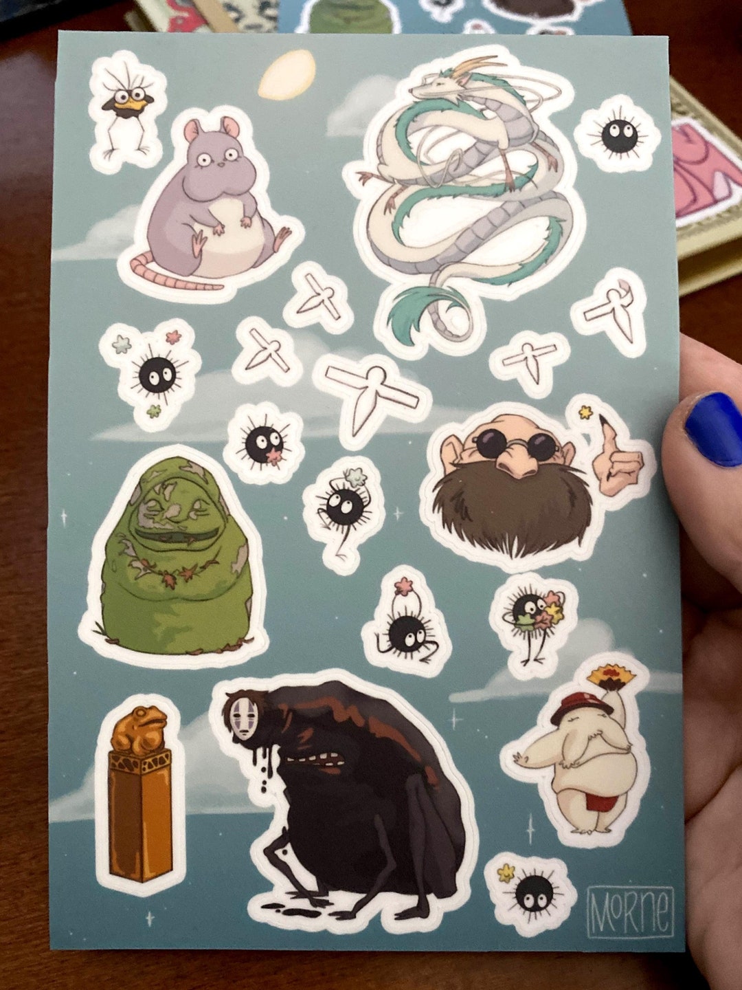 Spirited Away Sticker Sheet, Original Fanart Waterproof Vinyl - Etsy