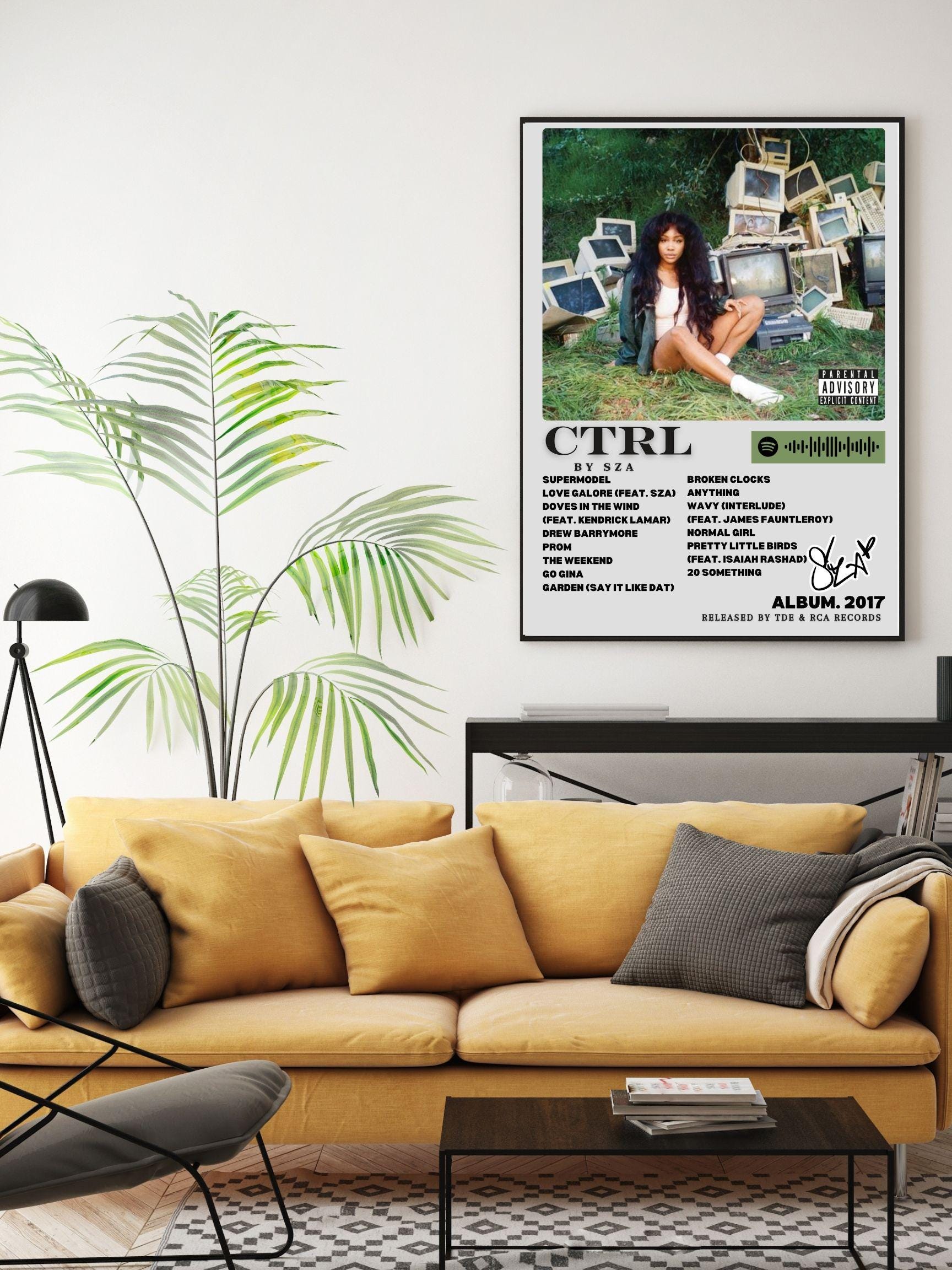 SZA CTRL Album Poster – Custom Printable Wall Art, Hip Hop Music Decor ...