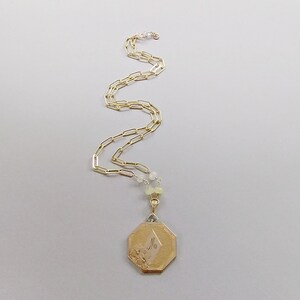 Vintage Antique Art Deco Letter M Locket Necklace, Gold Filled Locket ...