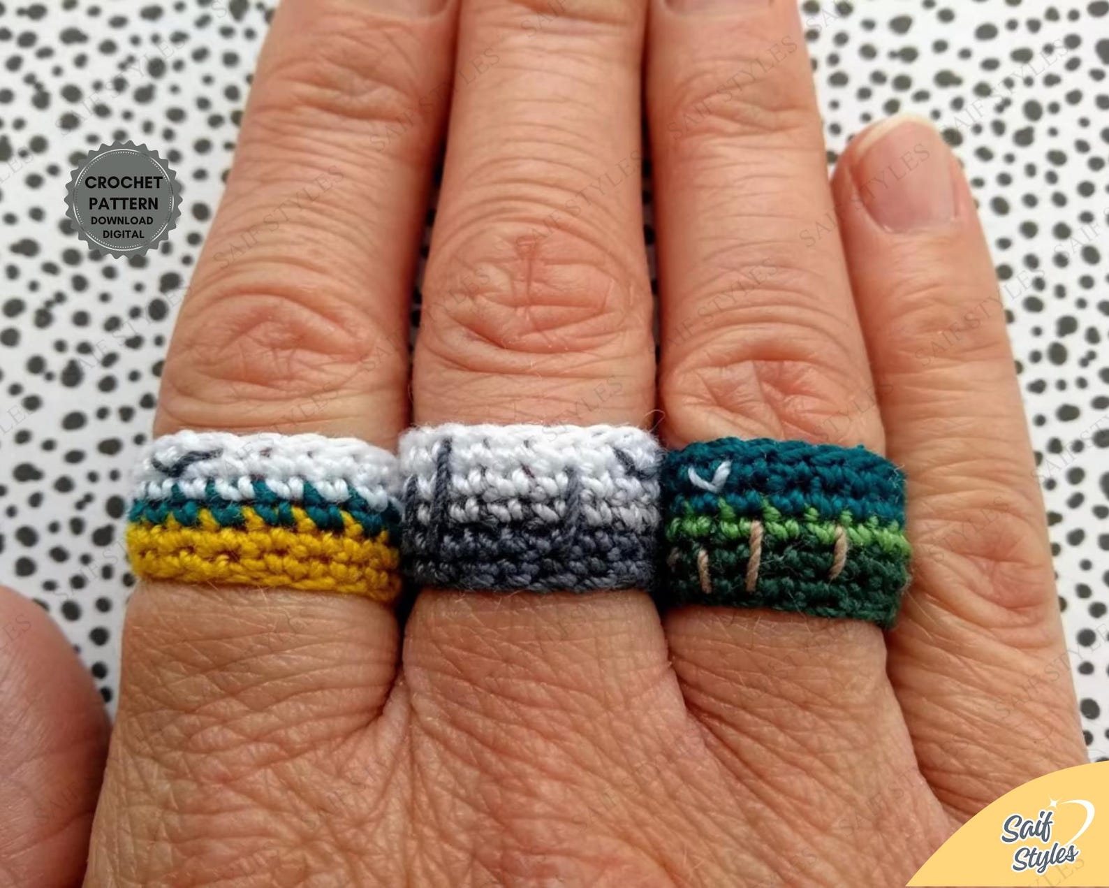 Crochet Landscape Rings Pattern Crochet Magic Ring Crochet Tension Ring ...