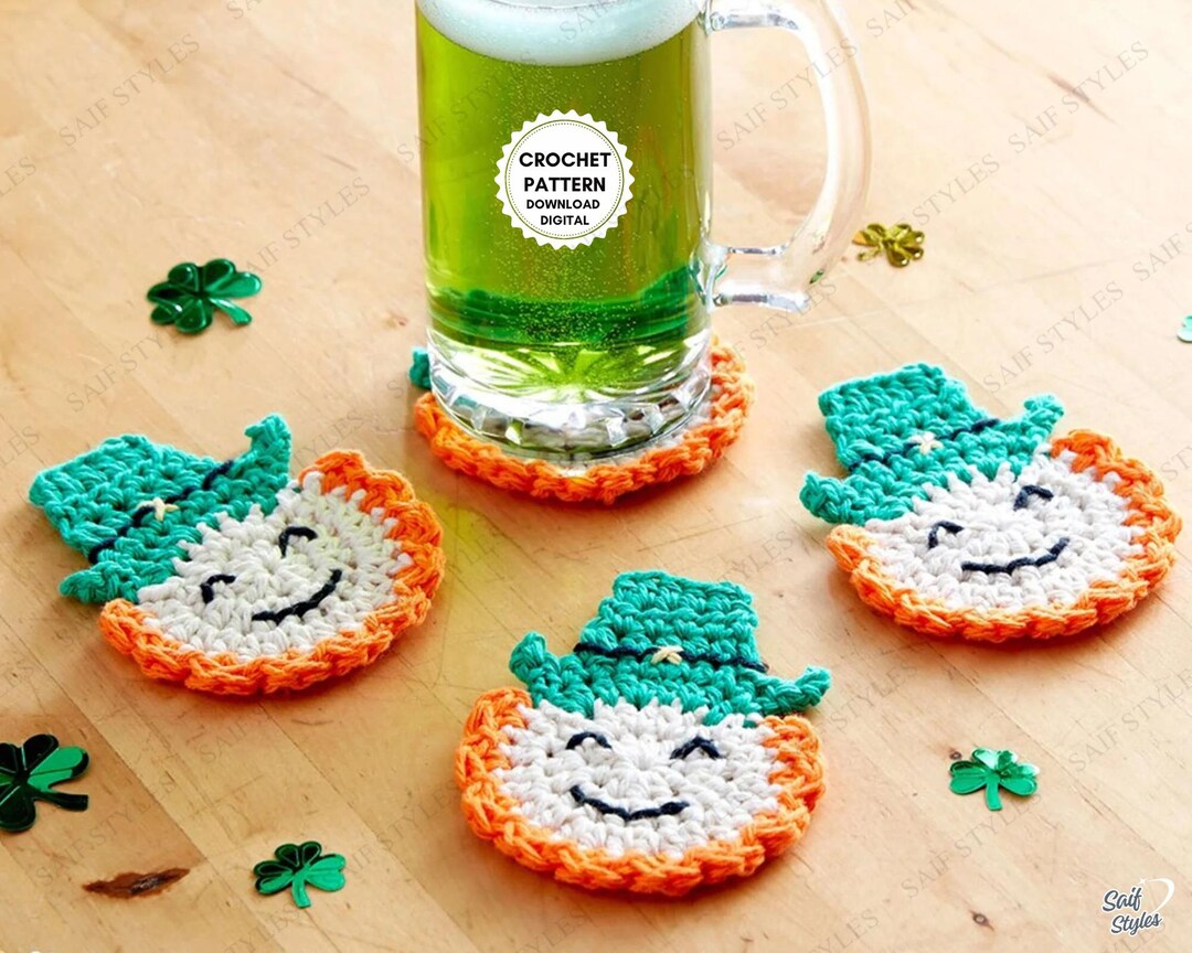 Crochet Irish Coasters Pattern | Irish Coaster | DIY Cute Coaster ...