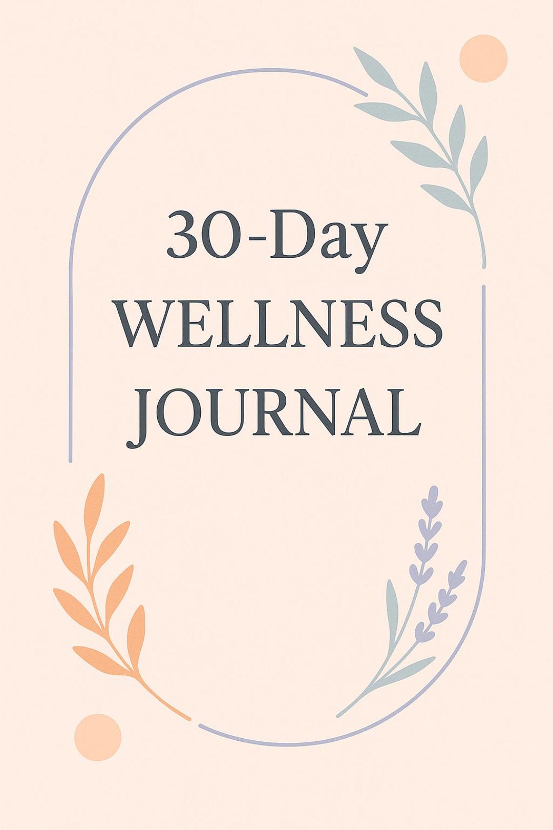 30-day Wellness Journal | Daily Mental Health Tracker | Self-care ...