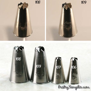 Flat Top Drop Flower Pastry Tips - Choose the Size You Need - Standard ...