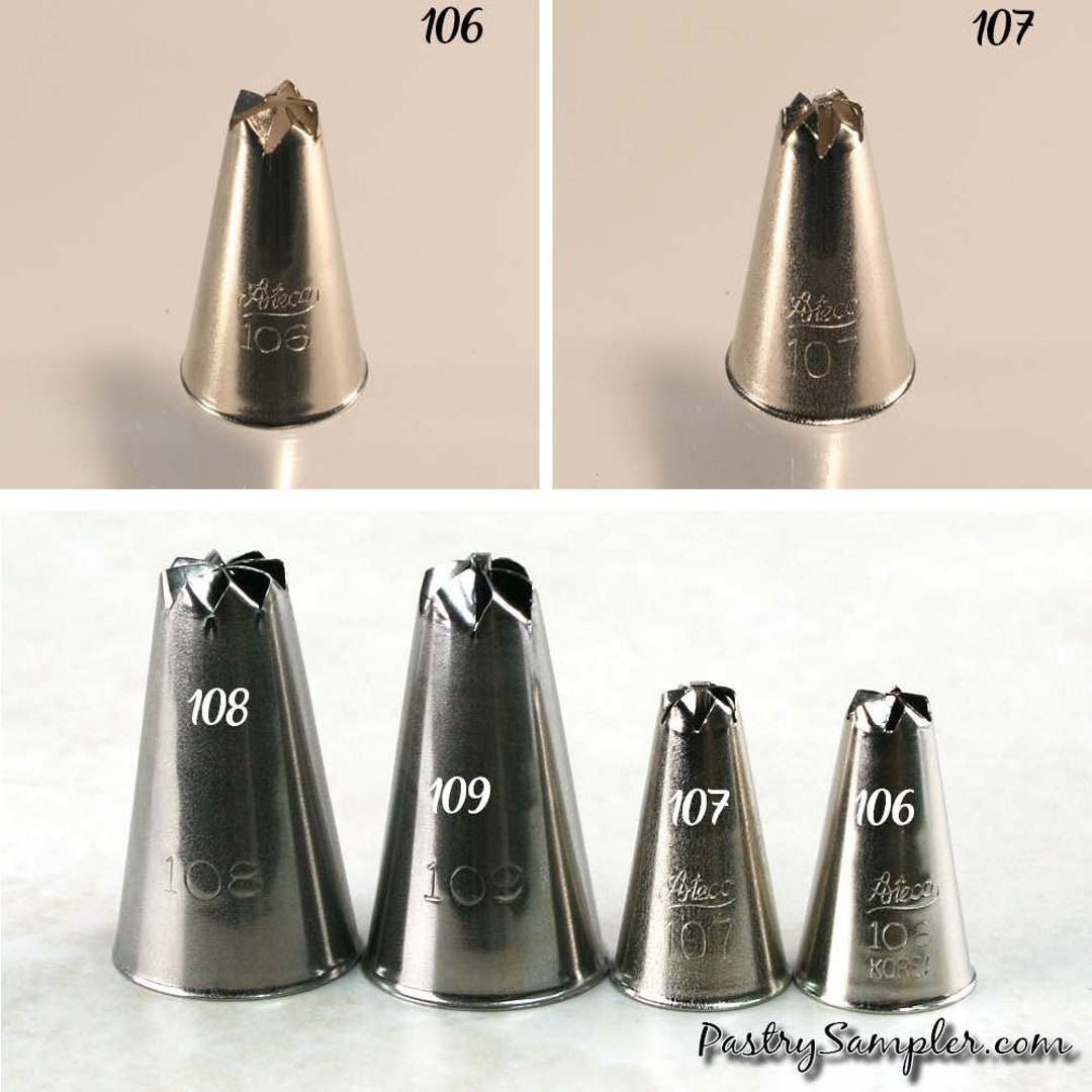 Flat Top Drop Flower Pastry Tips - Choose the Size You Need - Standard ...