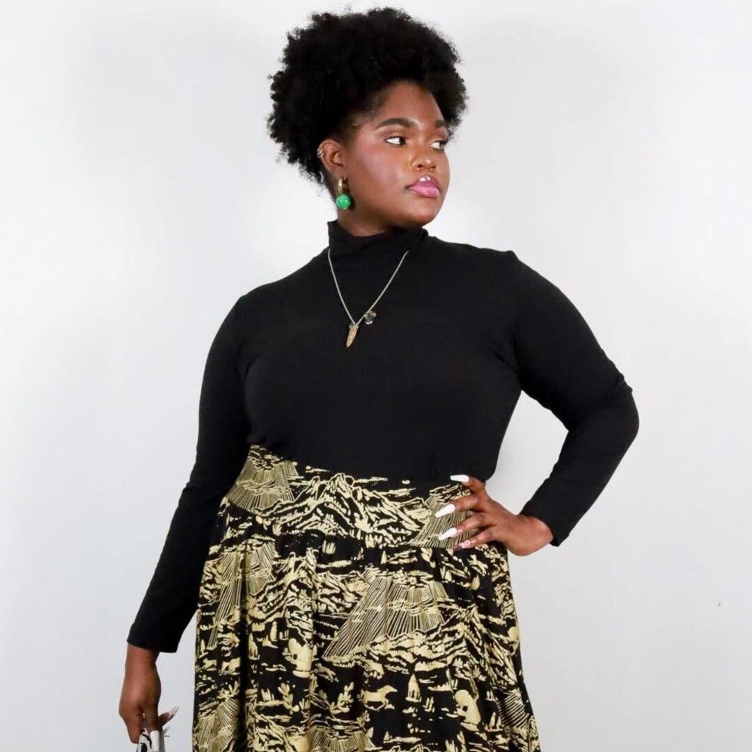 Black Turtleneck - Solid Black Long Sleeve Handmade Turtleneck ...