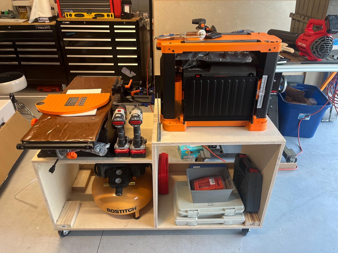 Universal Planer and Jointer Mobile Cabinet Plans/woodworking/digital ...