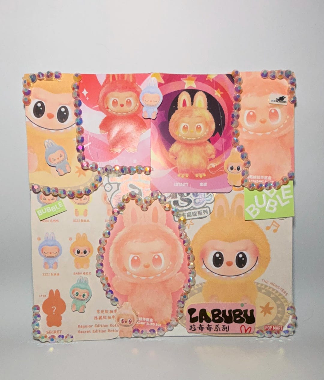 Cute Custom Handmade Labubu Collage - Etsy