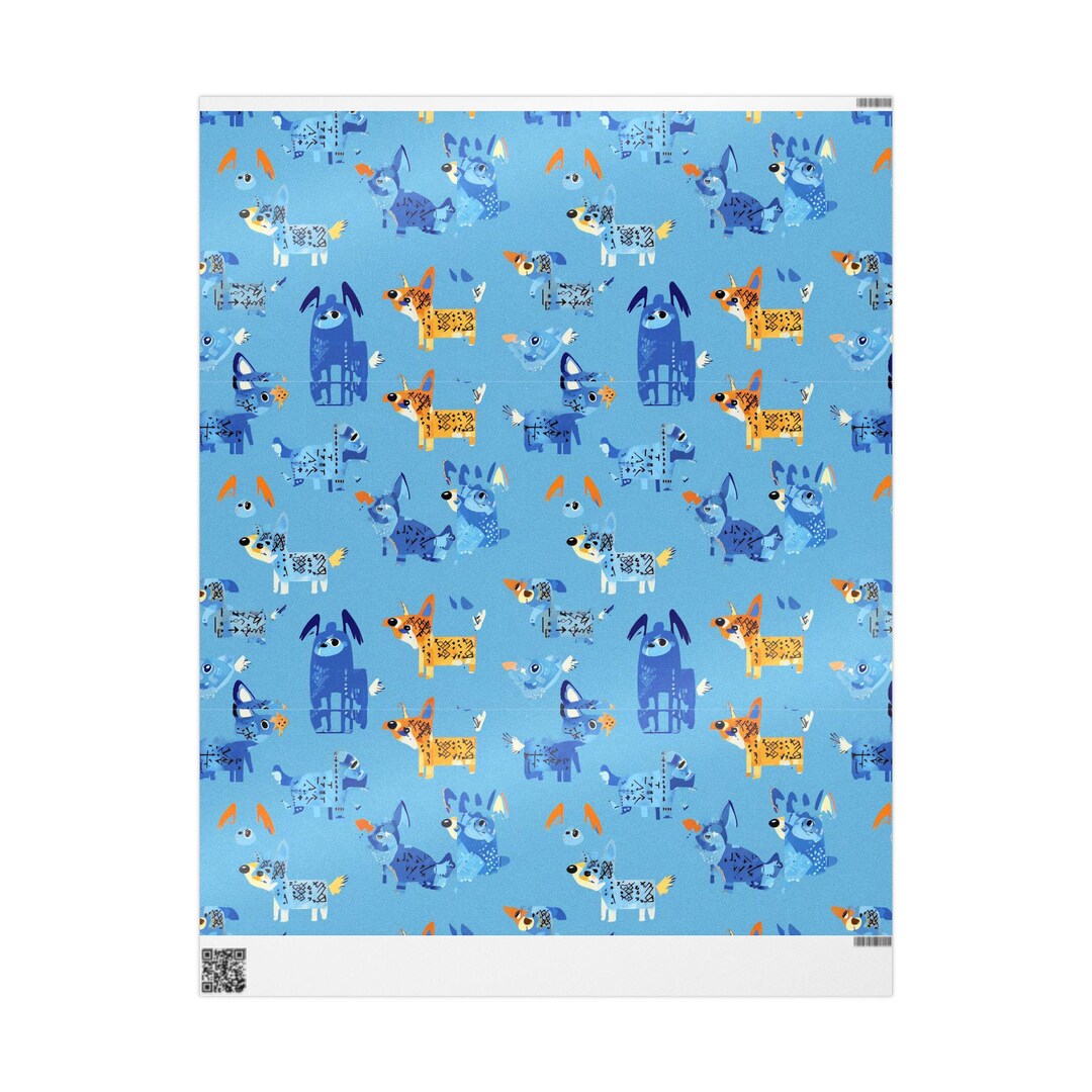 Wrapping Papers, Bluey & Friends Design - Gift Wrap, Party Supplies ...