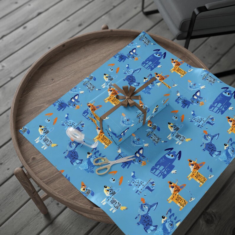 Wrapping Papers, Bluey & Friends Design - Gift Wrap, Party Supplies ...