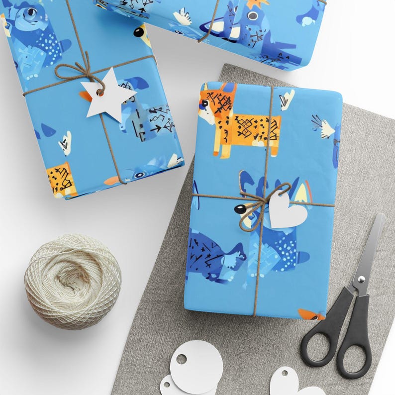 Wrapping Papers, Bluey & Friends Design - Gift Wrap, Party Supplies ...