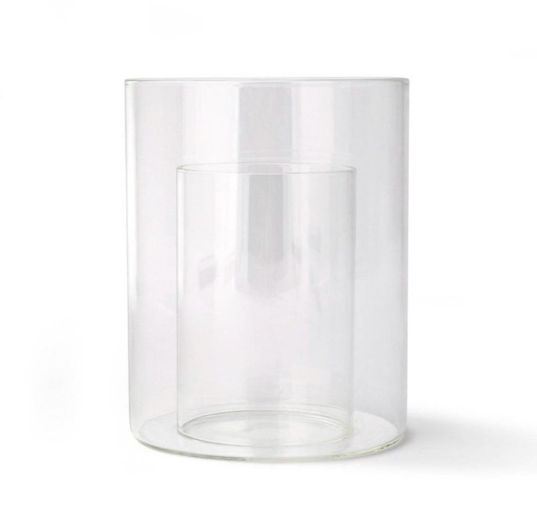 Double Glass Vase - Etsy