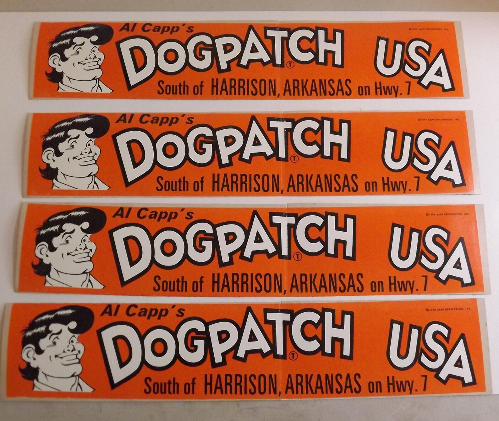 Dogpatch USA Vintage Bumper Sticker, Harrison, Arkansas, Ozark ...