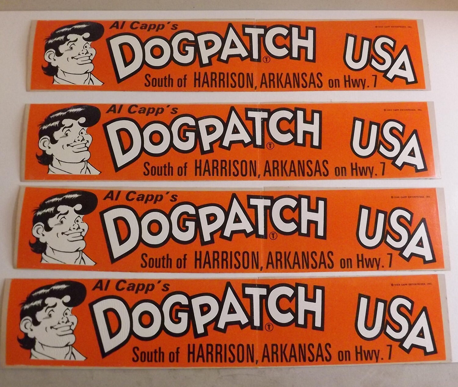Dogpatch USA Vintage Bumper Sticker, Harrison, Arkansas, Ozark ...