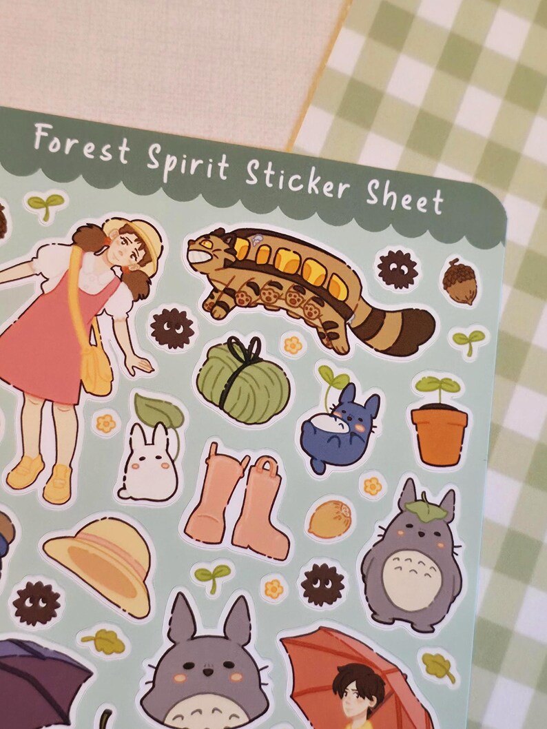 Forest Spirits Sticker Sheet - Sticker Sheet | Planner Stickers ...