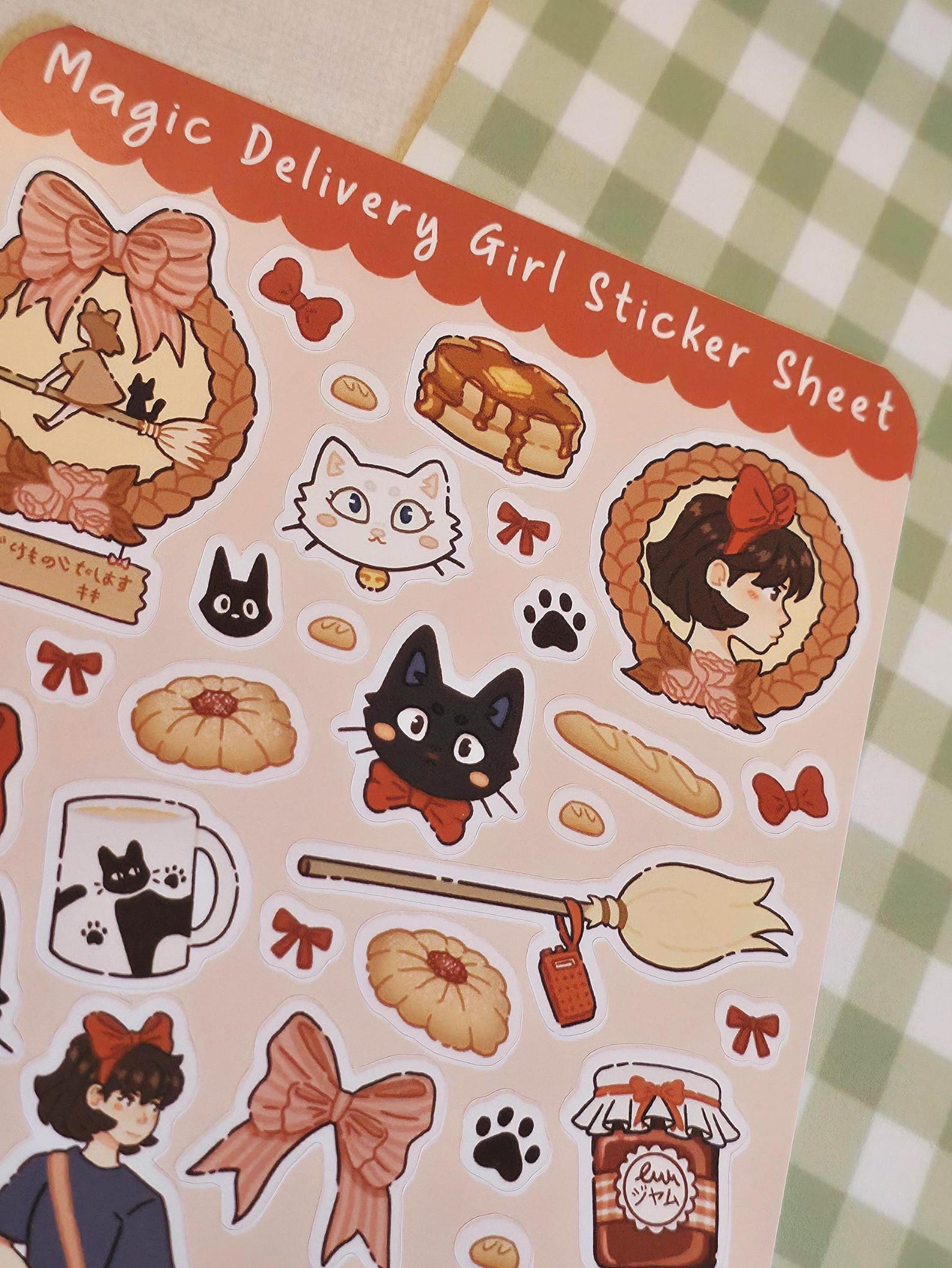 Magic Delivery Girl Sticker Sheet - Sticker Sheet | Planner Stickers ...