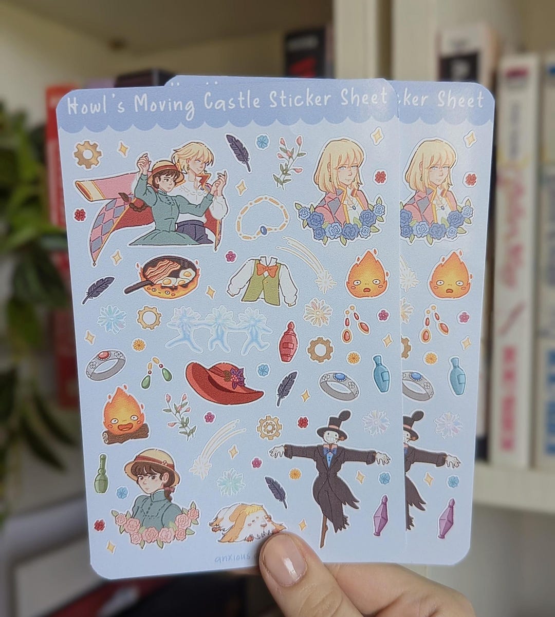 Howl's Castle Sticker Sheet - Sticker Sheet | Planner Stickers, Journal ...