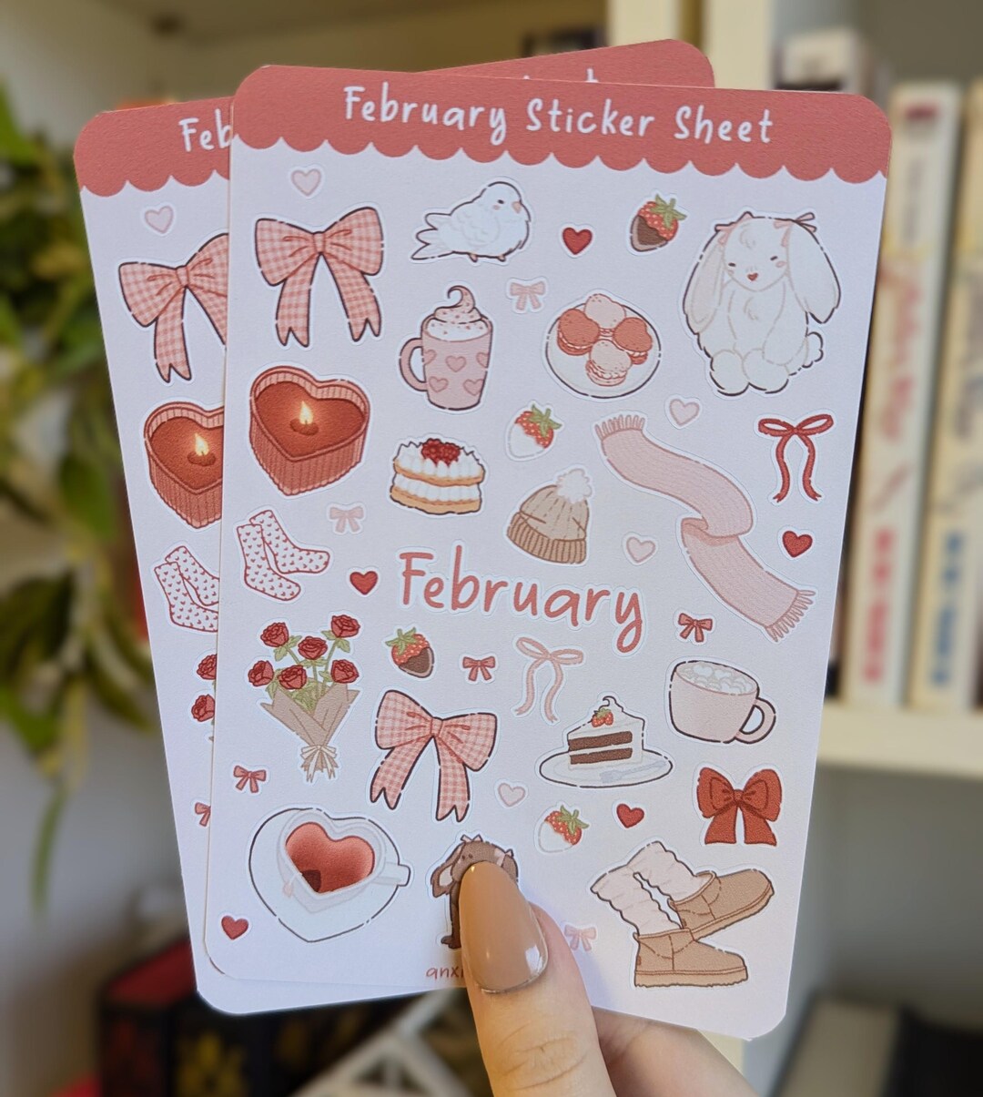 Months Sticker Sheet - February | Sticker Sheet, Planner Stickers ...
