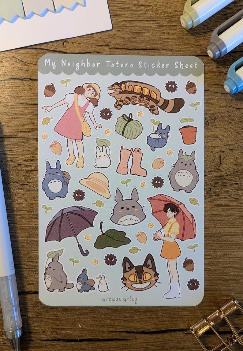 Forest Spirits Sticker Sheet - Sticker Sheet | Planner Stickers ...