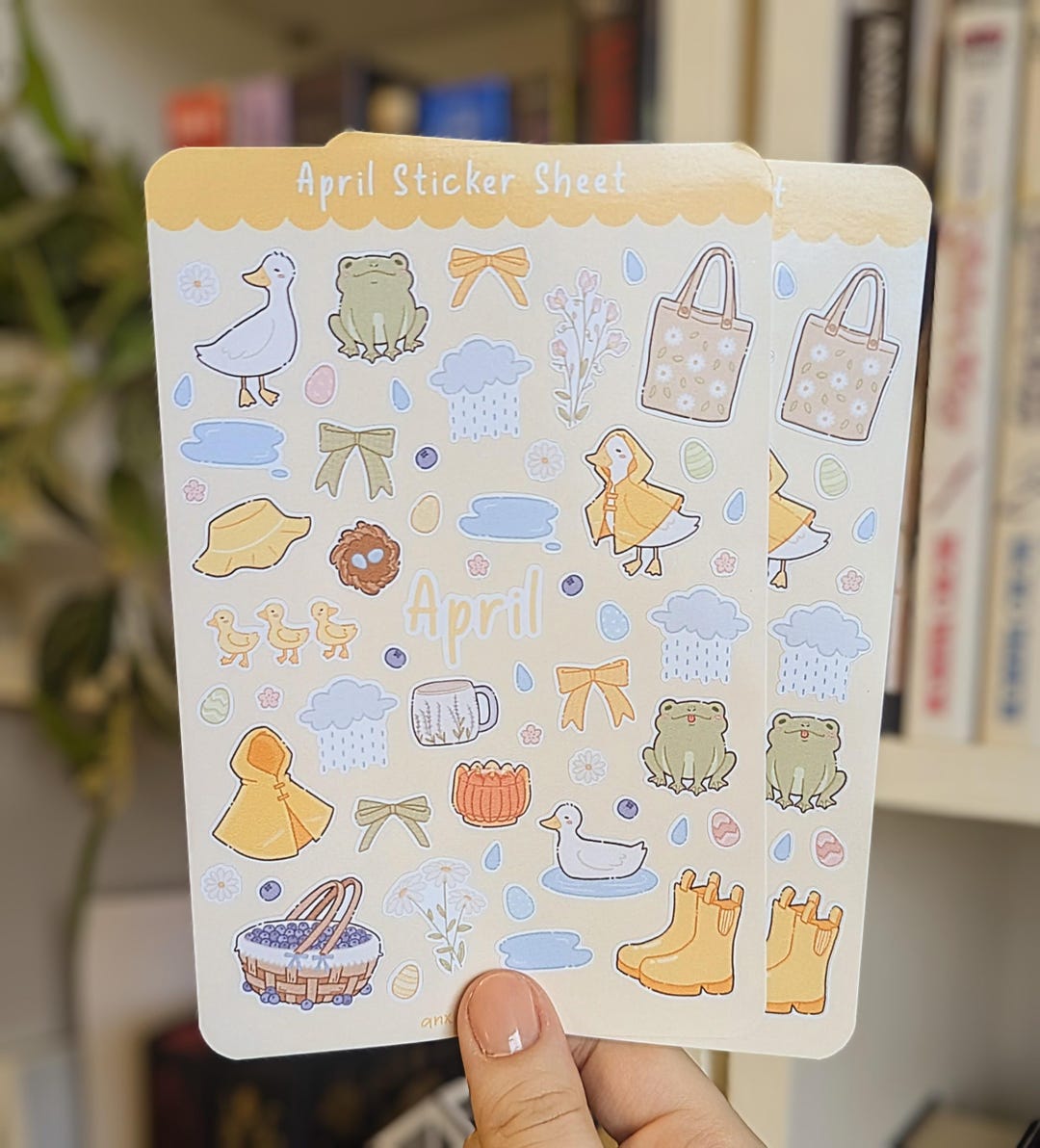 Months Sticker Sheet - April | Sticker Sheet, Planner Stickers, Journal ...