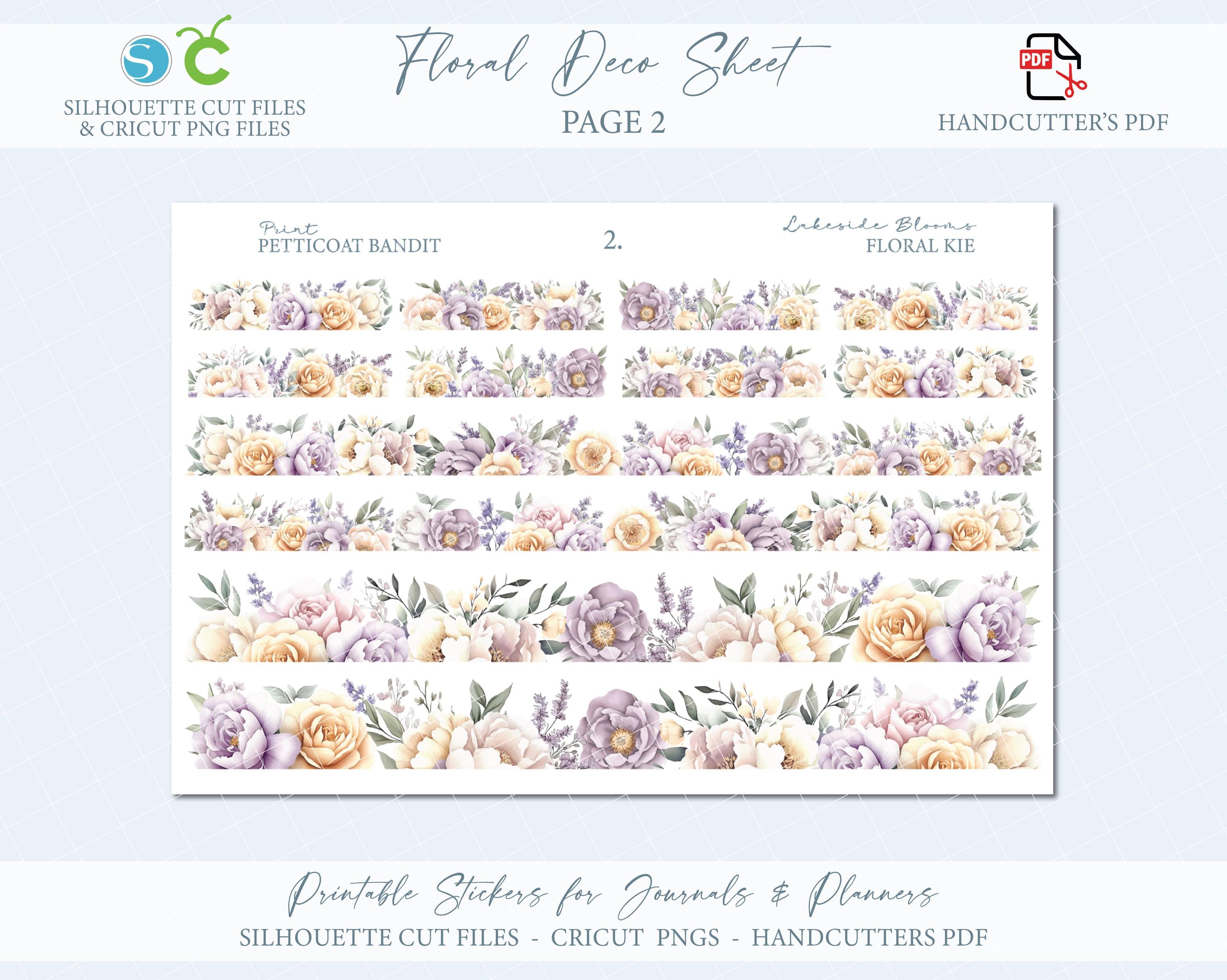 Spring Printable Floral Kit - Lakeside Blooms | Journal Stickers ...