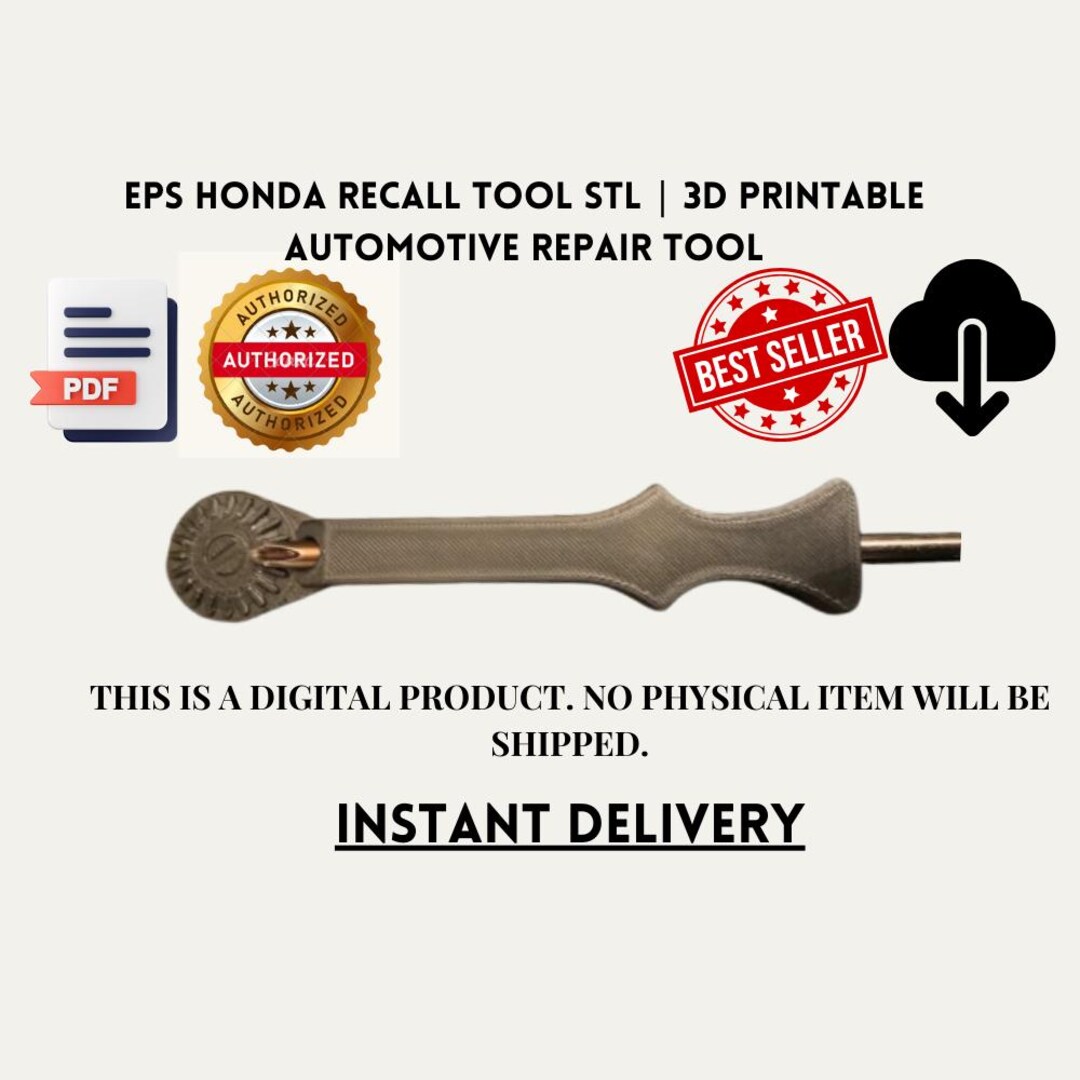 EPS Honda Recall Tool STL | 3D Printable Automotive Repair Tool - Etsy