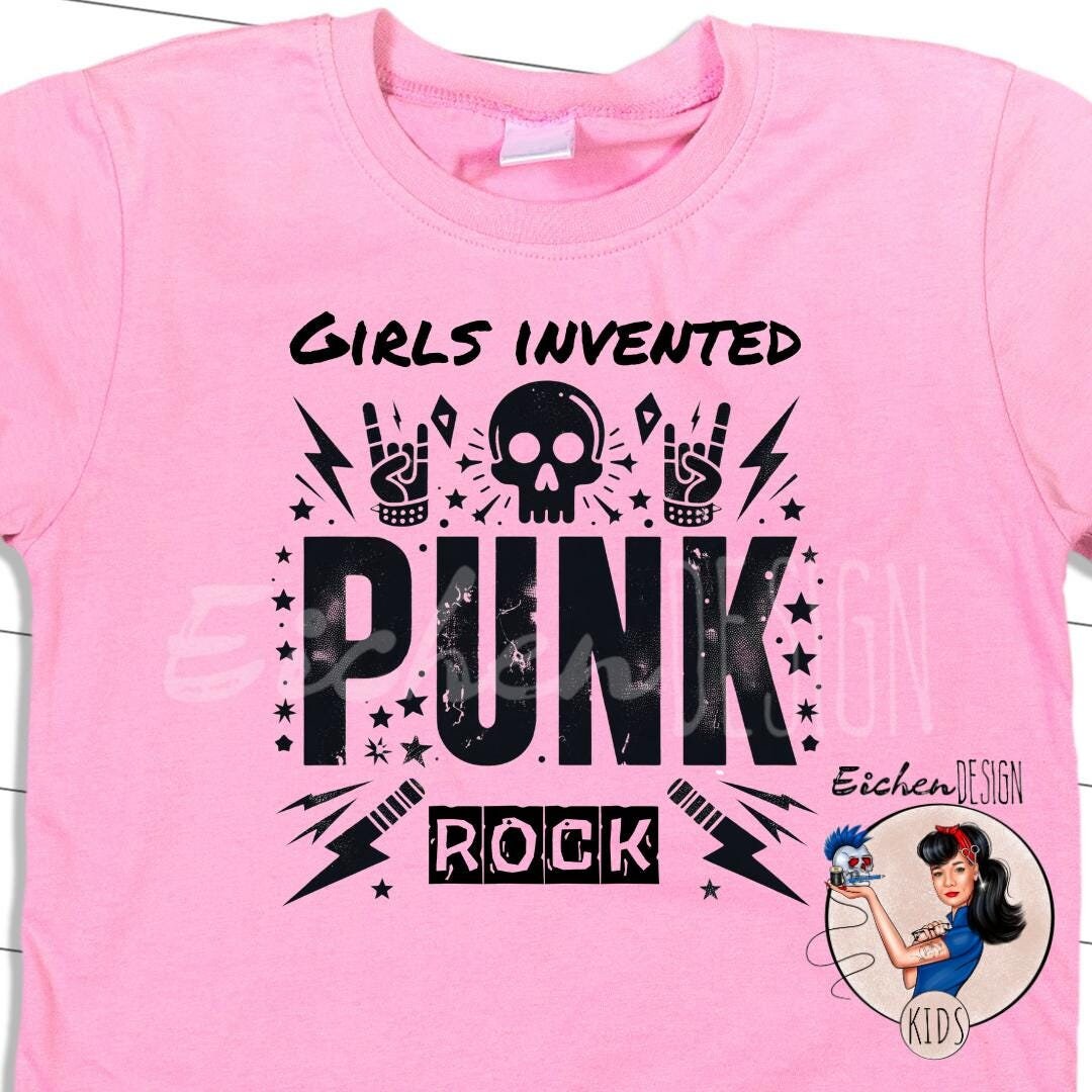 Girls Invented Punk Rock T Shirt or Bodysuit Playsuit Baby Newborn ...