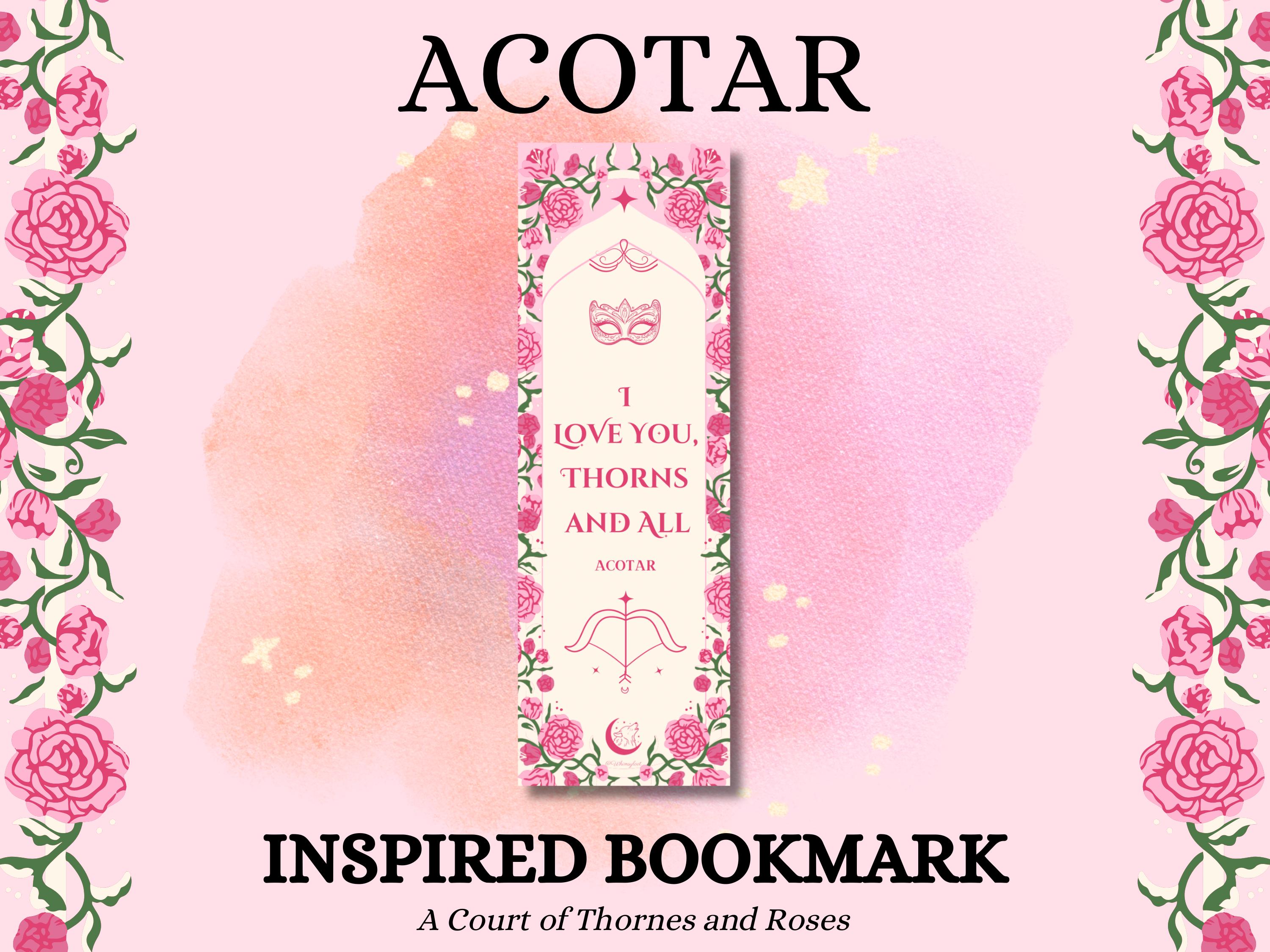 ACOTAR Bookmark | Printable Bookmark, Book Gift, Digital Download ...