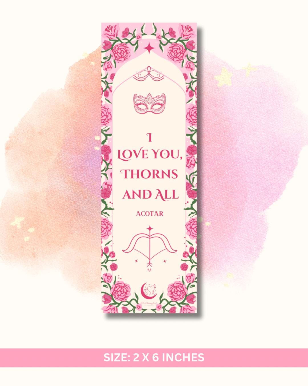 ACOTAR Bookmark | Printable Bookmark, Book Gift, Digital Download ...